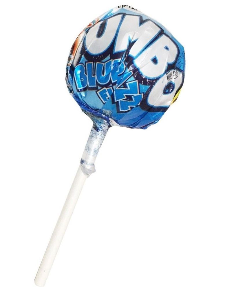Zed Jumbo Pop Blue Raspberry - Jawbreaker Godisklubba på Pinne med ...