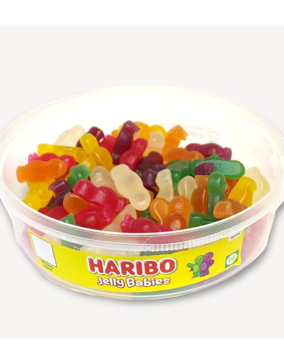 100 Haribo Jelly Babies - Box of Jelly Candy 510 gram - Se Alla Våra ...