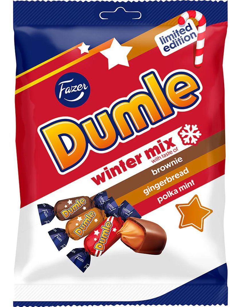 Dumle Winter Mix - Dumle med Brownie, Pepparkaka och Polkamintsmak 180 ...