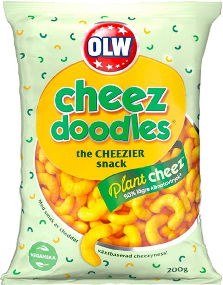 OLW Cheez Doodles Plant Cheez 200 gram - Se Alla Våra Sötsaker ...