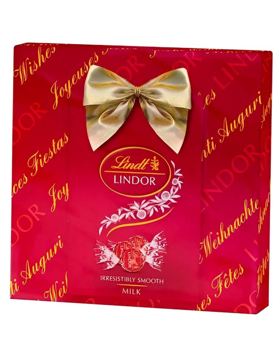 Lindt Lindor Milk Chocolate Truffles Gift Wrapped Box ...