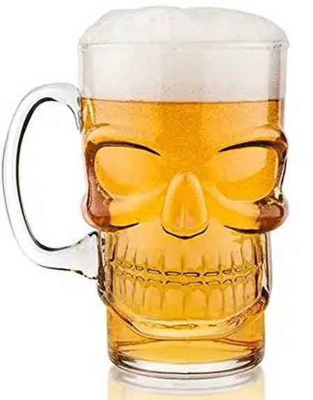 Stort Ölglas i Hodeskalleform 700 ML - Final Touch - Diverse Bar & Partyutrustning - Glas, Bar ...