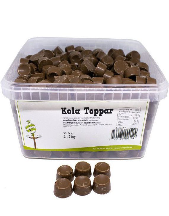 2,4 kg Kola Toppar - Chokladbitar med Karamellfyllning - Se Alla Våra ...