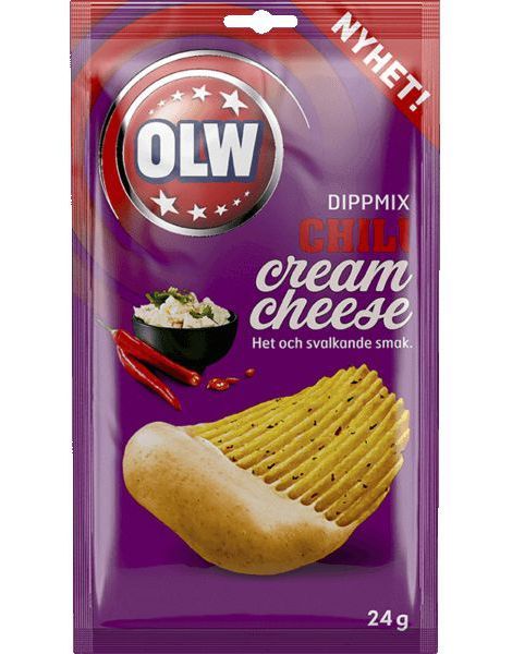 Chili Cream Cheese Dipmix 24 gram - Smak av Chili och Färskost - Se ...