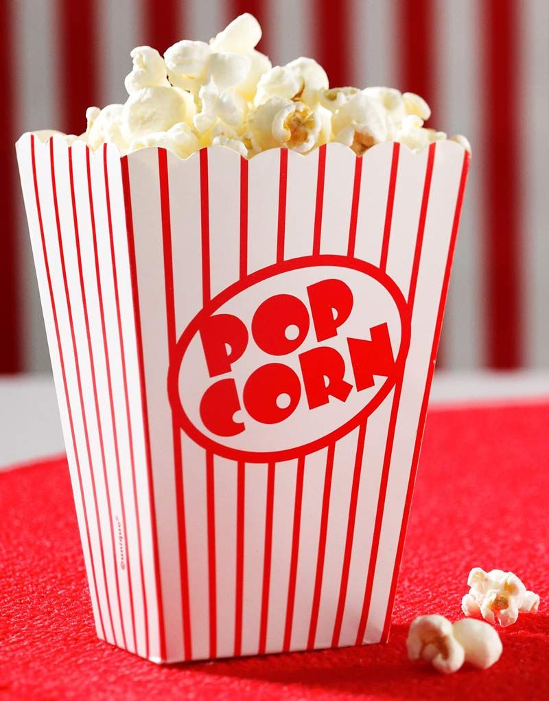 8 stk Popcornbägare i Papp