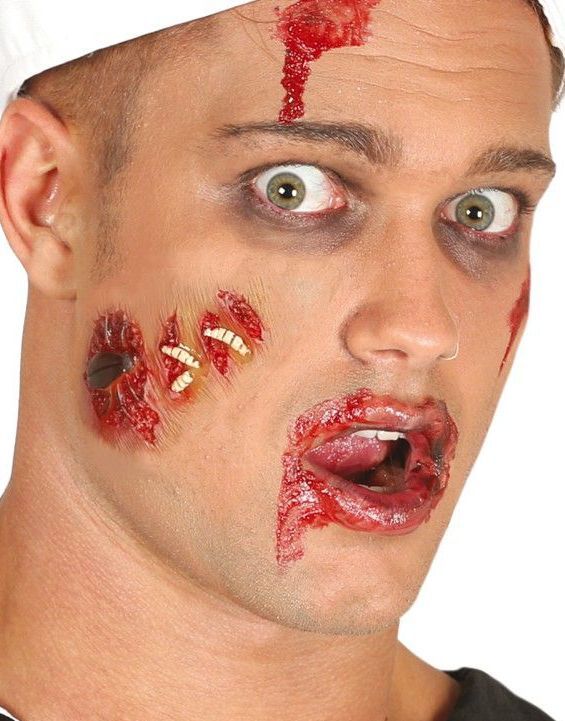 Ruttna Sår med Ärr och Insekter - Latexsår med Fästmaterial - Latex Sår ...