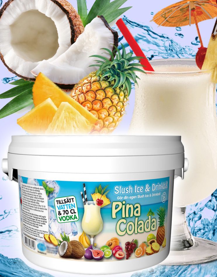 Pina Colada - Slush Ice & Drink Mix - Drinkmixar och Essenser - Glas ...