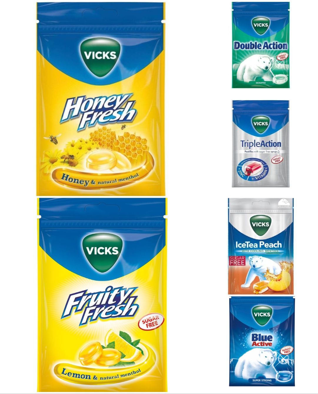 Taste Them All - Vics Halspastiller - Seks Smaker