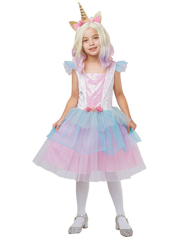 Enhörning Prinsessklänning för Barn - Eventyr & Fantasi ...