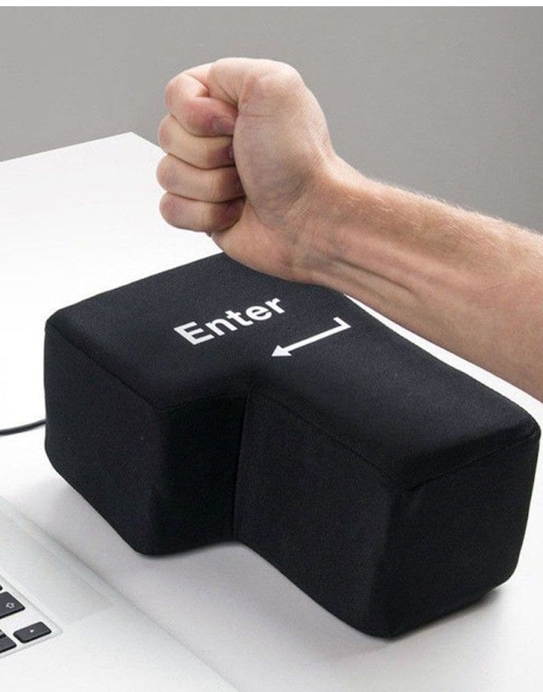 Stor Anti-Stress Enter Knapp - Saker och Ting - Cool Stuff - TUSEN TING