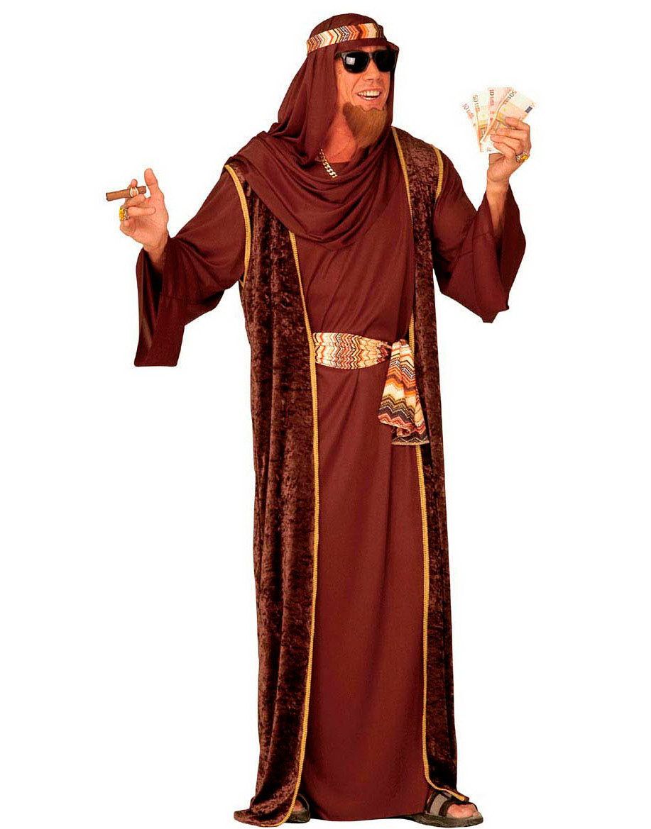 Arab Shejk Kostym - Brun