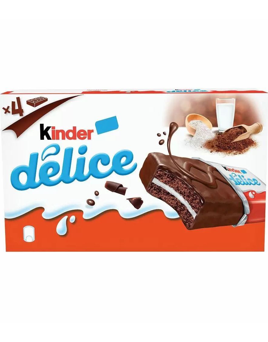 4 st Kinder Delice Sponge Cake Mjölkfyllning - Se Alla Våra Sötsaker ...