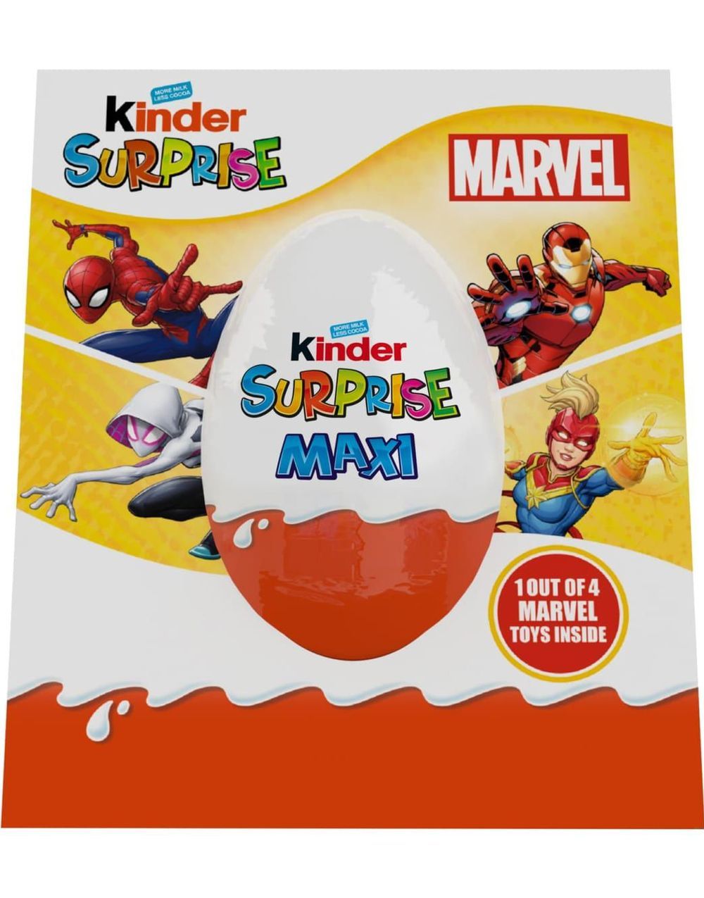 Marvel Kinder Surprise Egg - Extra Stort Kinderägg med Extra Stor ...
