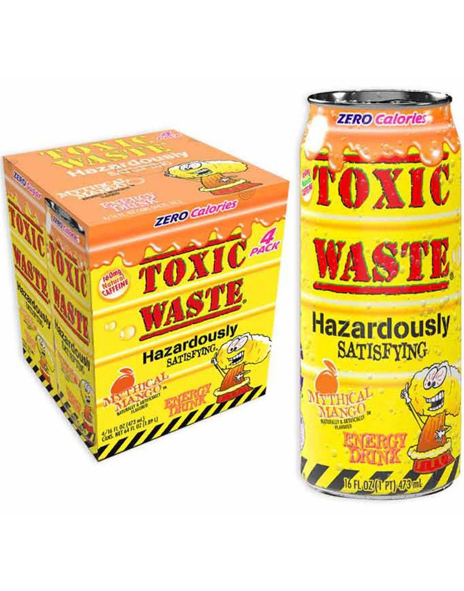 4 st Toxic Waste Sugarfree Mythical Mango Energy Drink 473 ml - Helt ...