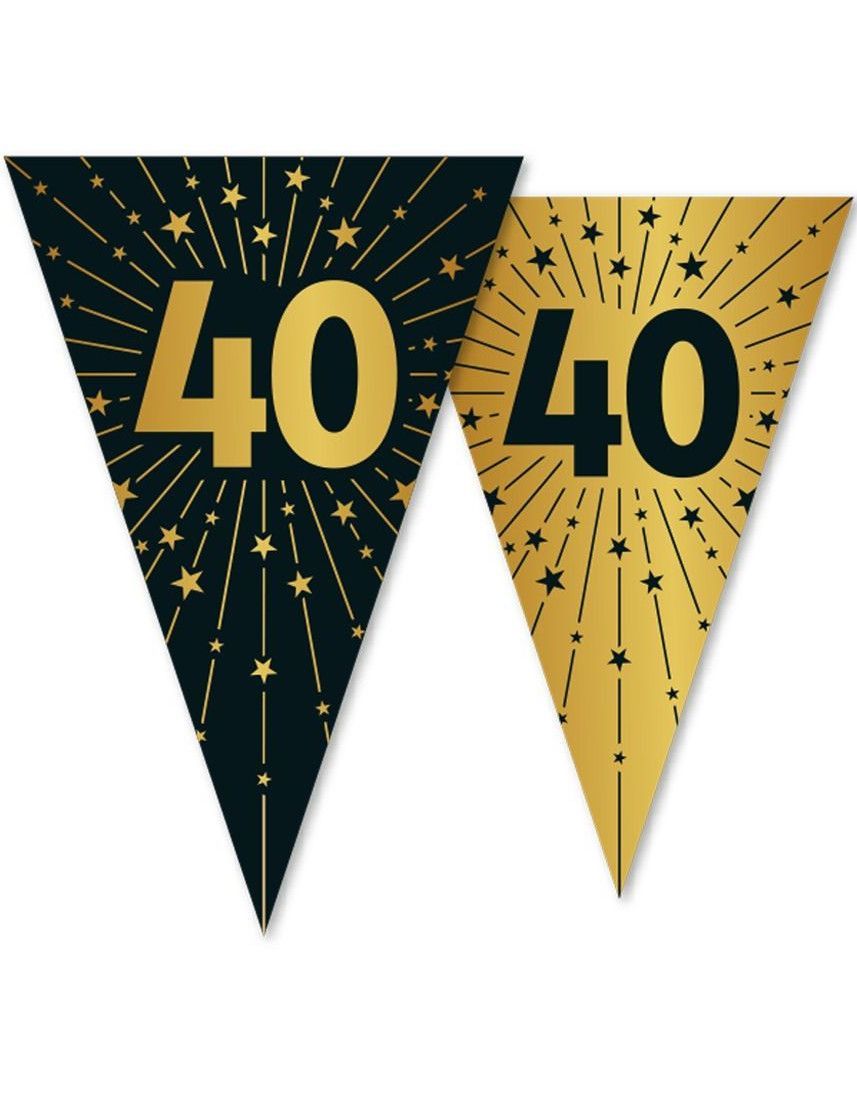 40-årsfirande - 10 Meter Bannér Med 15 Flaggor - Flaggbanner ...