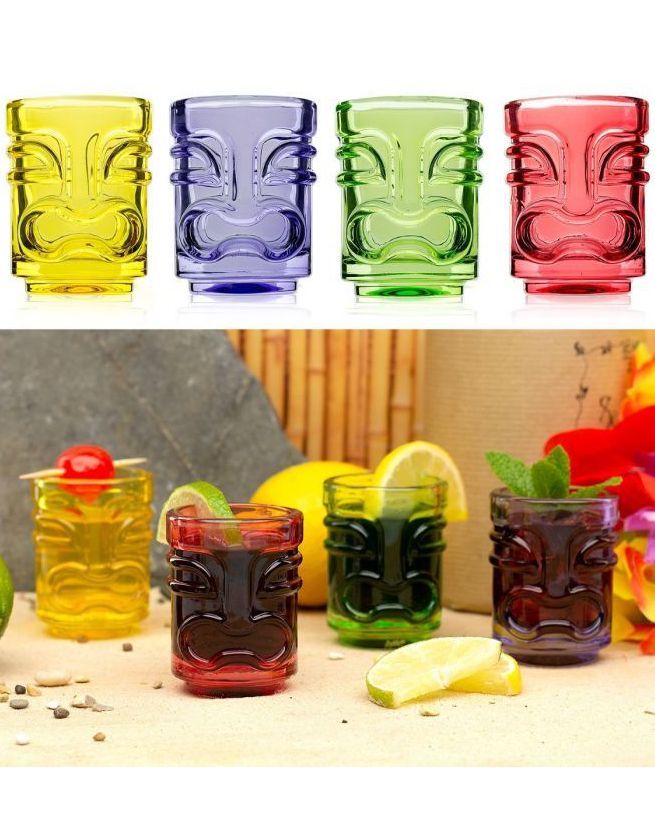 4 Tiki Shotglasögon i olika färger - Supporter & Patriotutrustning ...
