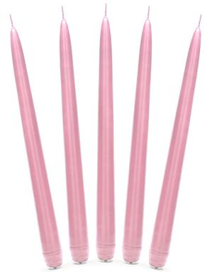 10 stk Ljusrosa Kronljus 24 cm - Långa Ljus - Stearinljus och ...