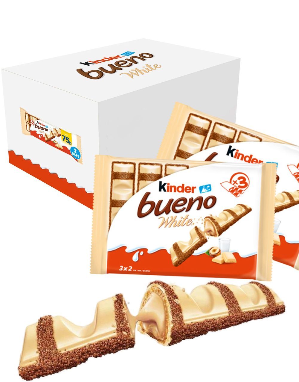 11 st Kinder Bueno White Choklad - Hel Låda - Se Alla Våra Sötsaker ...