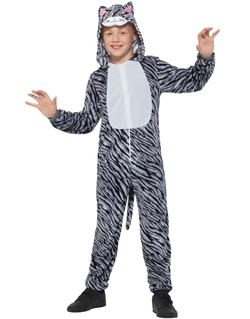 Katt Barnkostym med Huvtröja och Svans - Katter - Djurdräkter ...