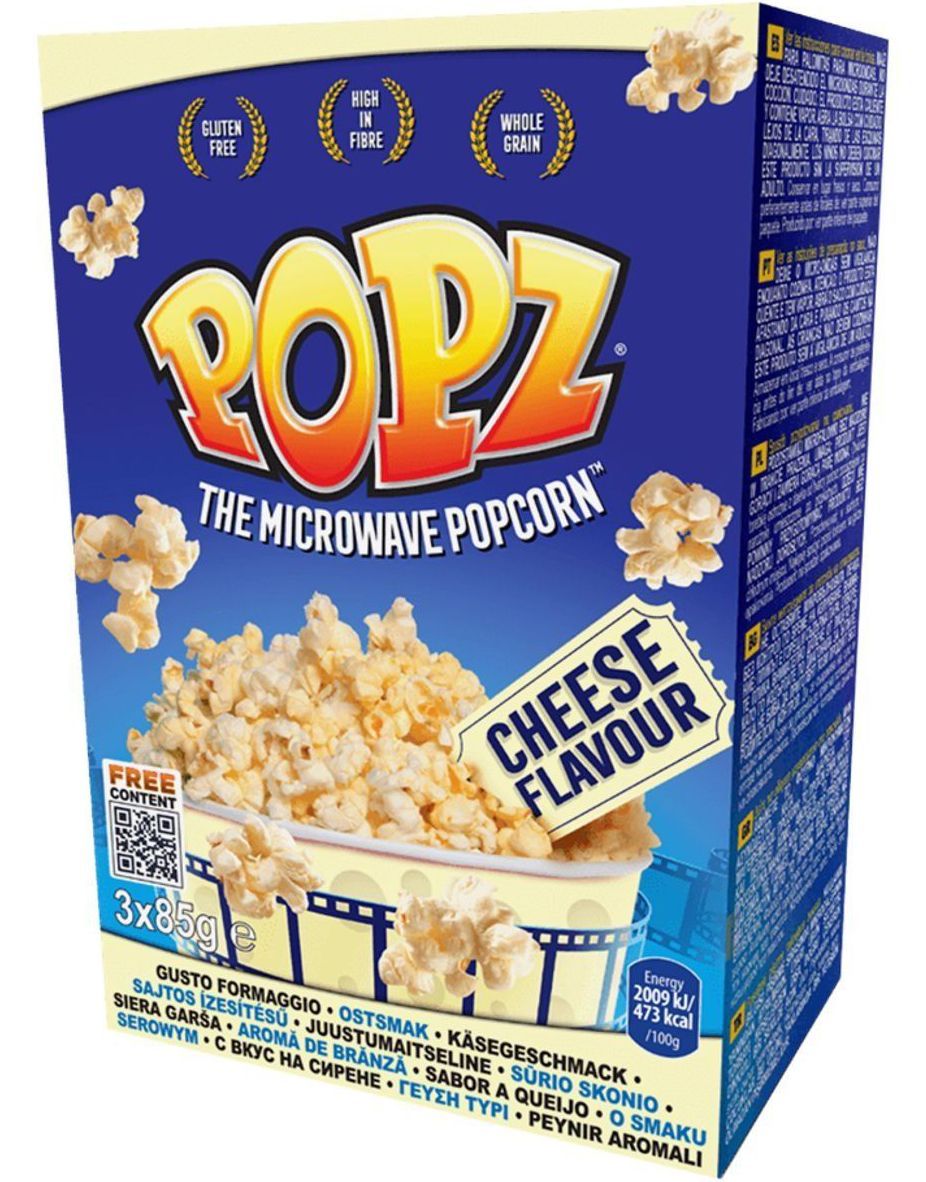 Popz Mikro-Popcorn med Ostsmak - 3x85 Gram Popcorn - Se Alla Våra ...