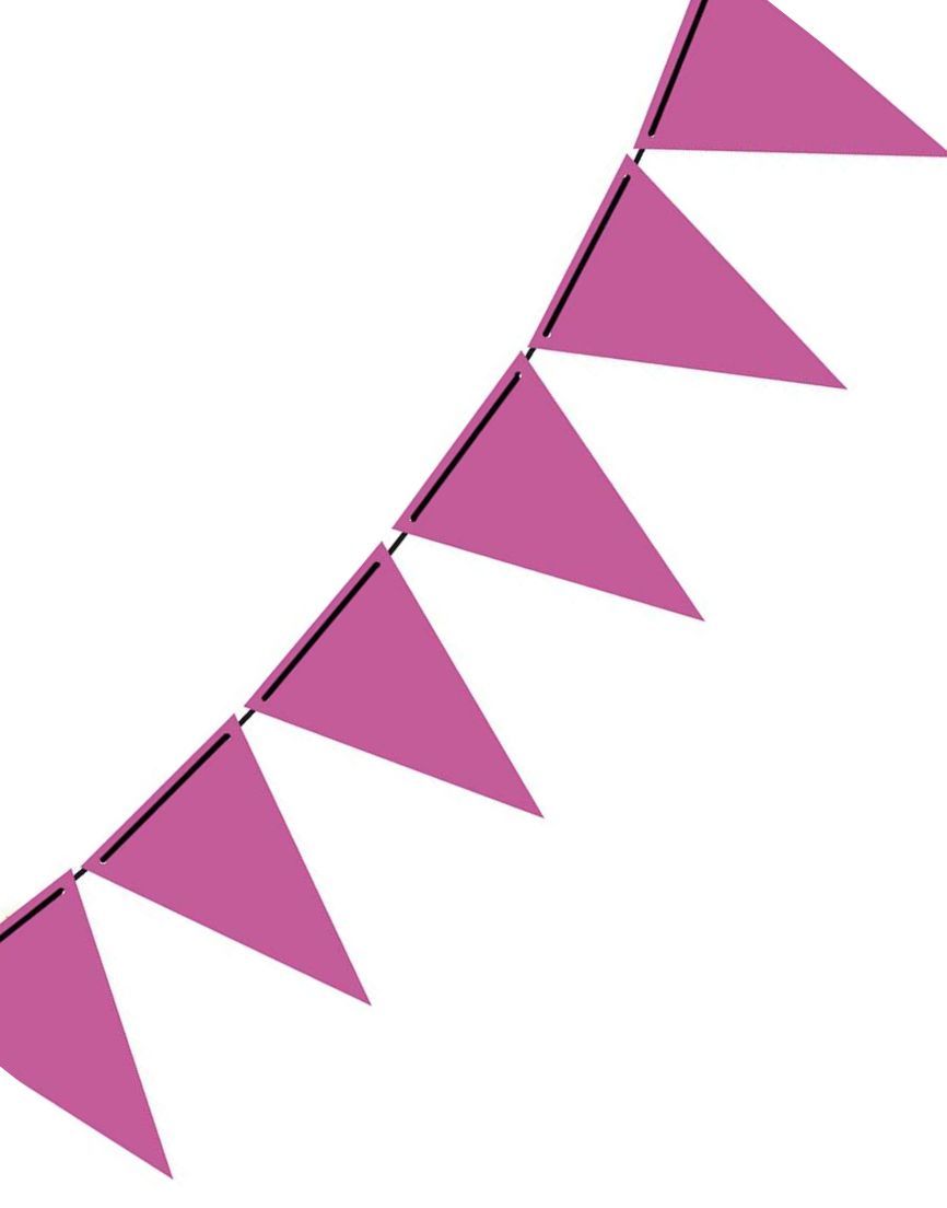 3 meter vimpel banner med rosa vimpel flagga - Flaggbanner - Girlanger, Vimplar & Banner ...
