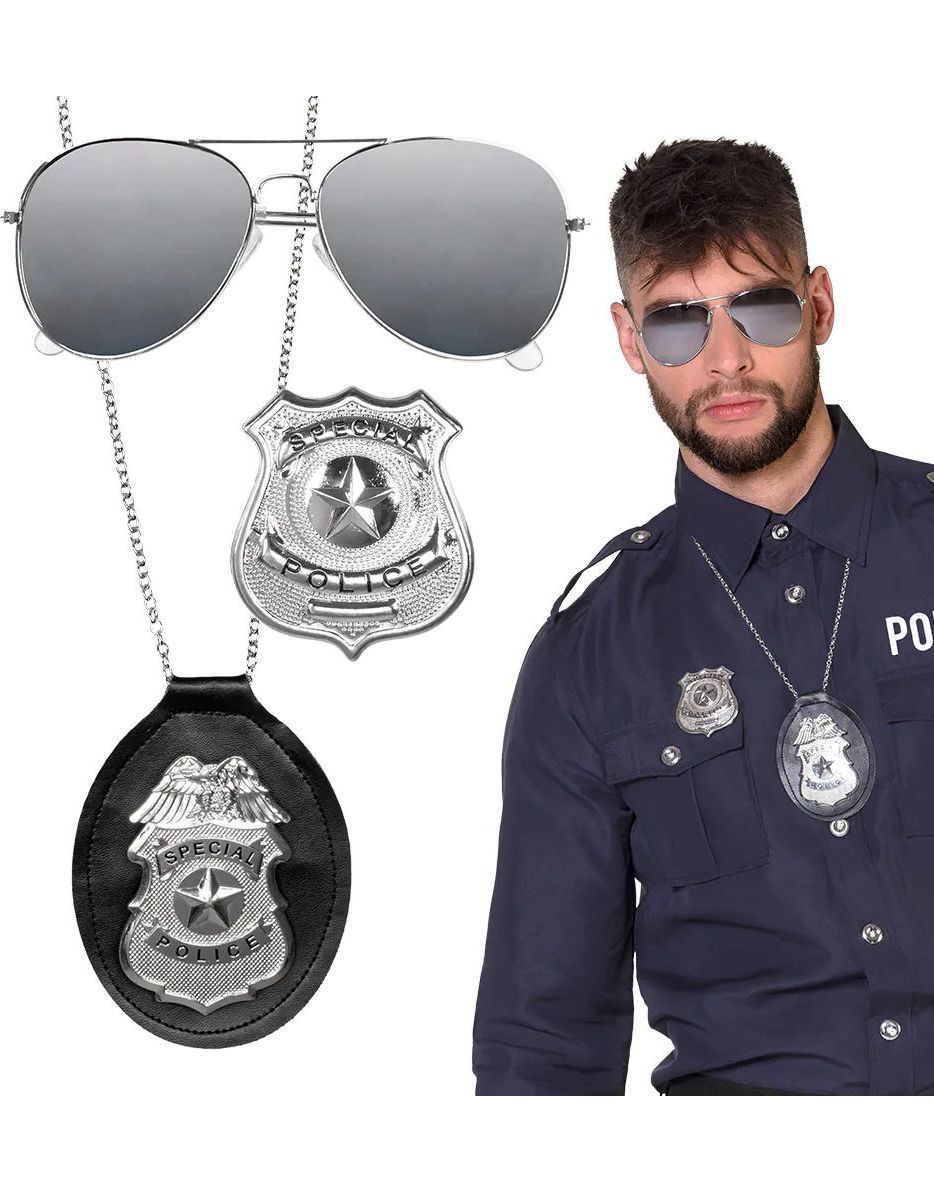 Poliskostymsats 3 Delar - Yrker - Maskeraddräkter Efter Tema ...