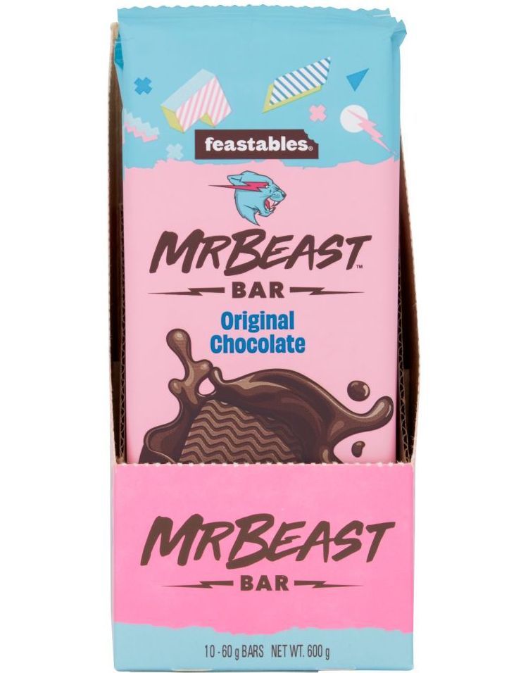 10 St Mr. Beast Bar Mjölkchoklad 60 g - Hel Låda - Se Alla Våra ...