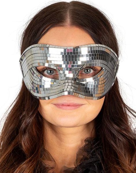 Disco Ögonmask Silverfärgad - Disco - Maskeraddräkter Efter Tema ...