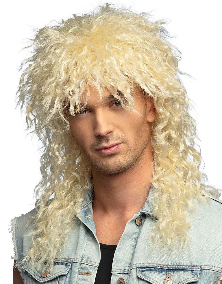 80-Tals Blonde Rocker - Blonda Peruker - Peruker Efter Färg - Karneval ...