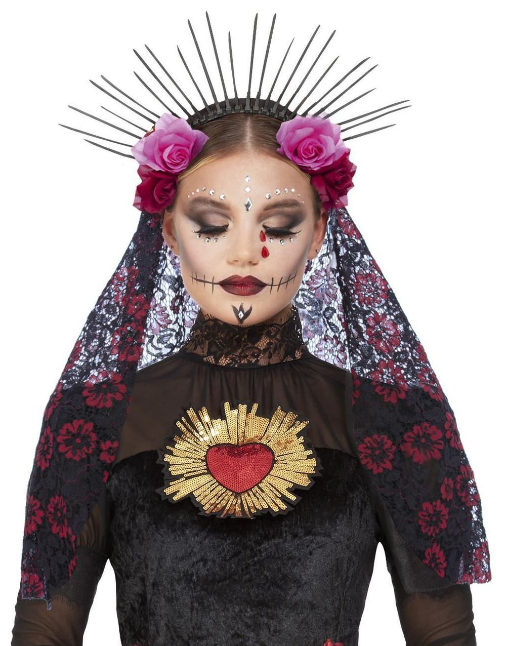 Pannband med rosor och slöja - Prinsessor och Drottningar ...