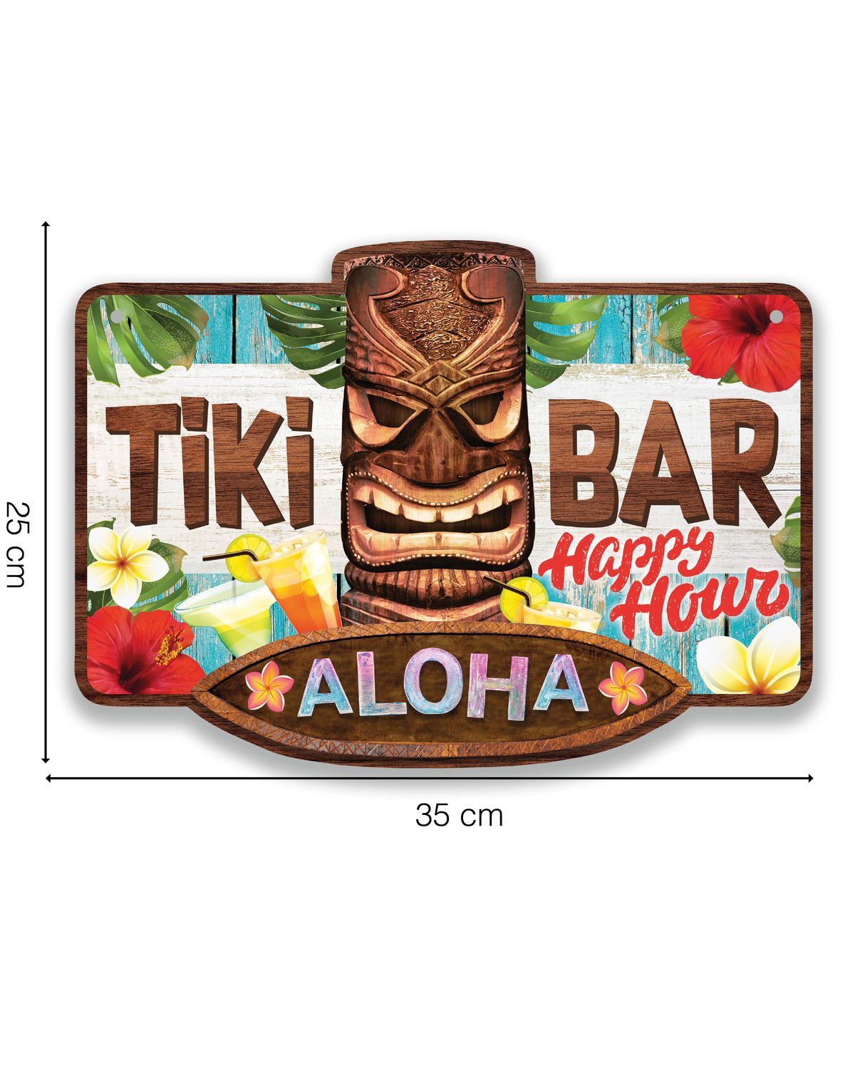 Hängande Aloha Träskylt 25x35 cm - Metall och Träskyltar - Interiör ...