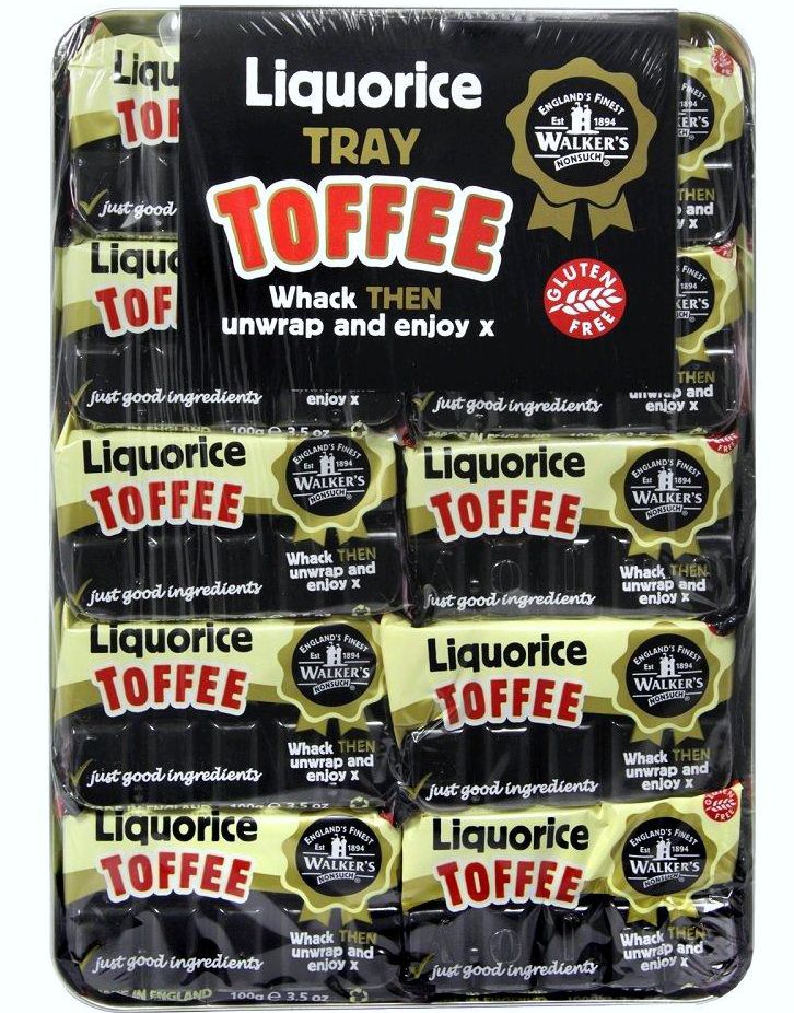10 st Walkers Liqurice Toffee Bar 1kg - Metallbricka - Se Alla Våra ...