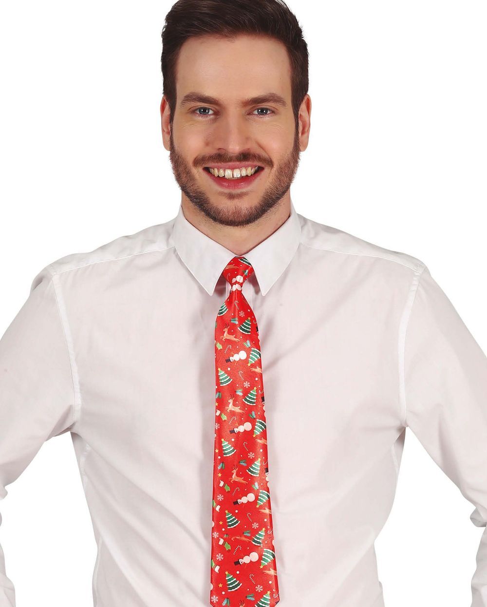 Röd Slips med Olika Julmotiv 45 cm - Andra Juldräkter - Jultema ...