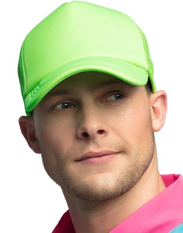 Neongrön Keps - 80/90-Tal - Maskeraddräkter Efter Tema - Maskeradkläder ...