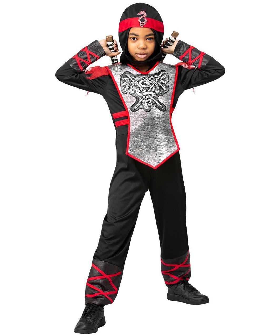 Deluxe Drakninja Kostym för Barn - Ninja & Samurai - Maskeraddräkter ...