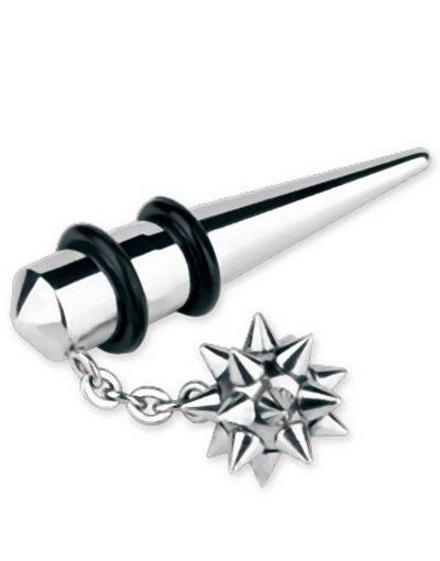 Steel Nail Expander With Club Öronpiercing