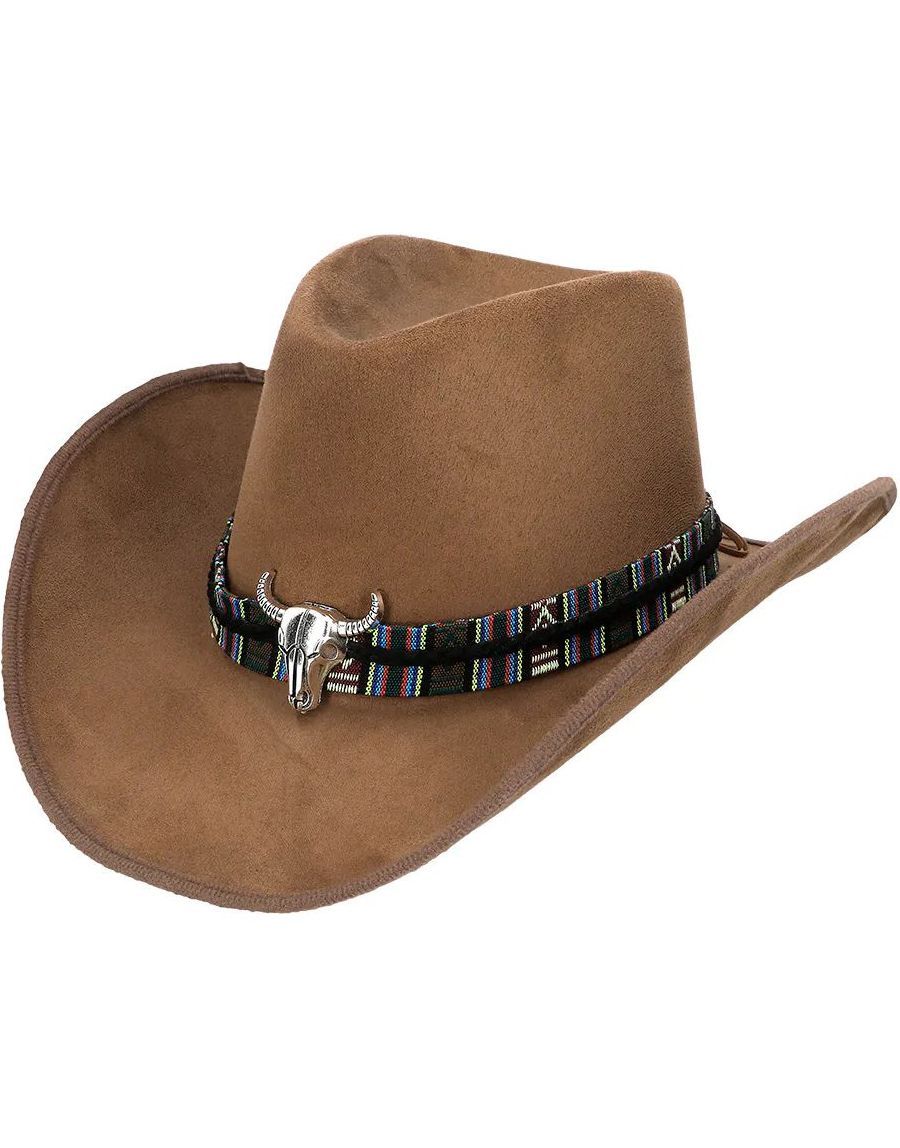 Brun Cowboyhatt med Snöre och Emblem - Cowboy & Indianer ...