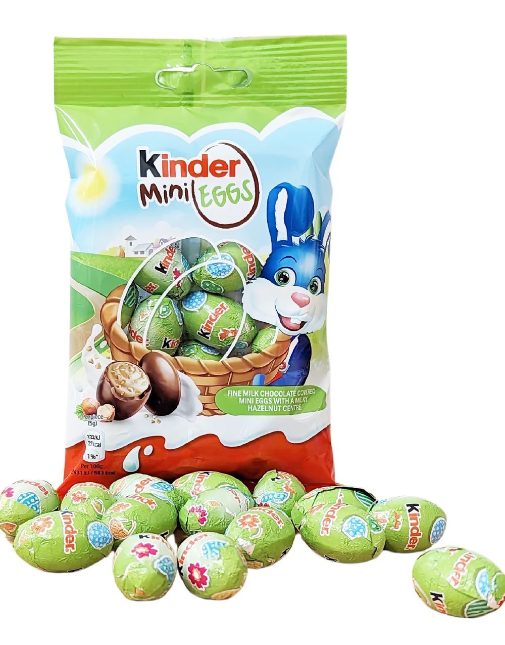 Kinder Mini Eggs - Mjölkchokladägg med Hasselnötsfyllning 75 gram ...