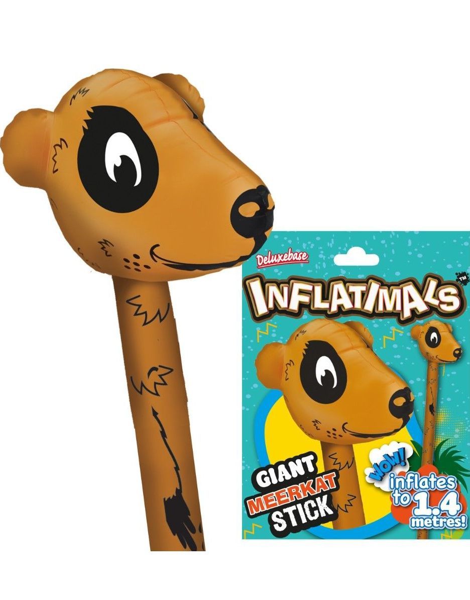 Inflatimals Meerkat - Stor Uppblåsbar Surikat på Pinne 1,4 Meter ...